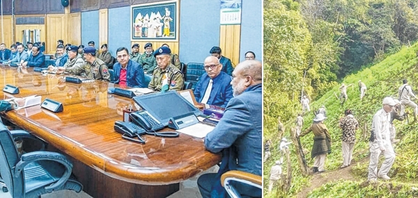 Poppy plantation on 15 acres of hill side destroyed in CCpur Manipur ...