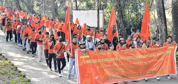 Long march for National regeneration flagged off - The Sangai Express ...