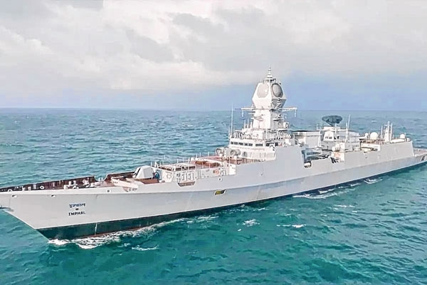 Indigenously-built guided missile destroyer INS Imphal to be ...