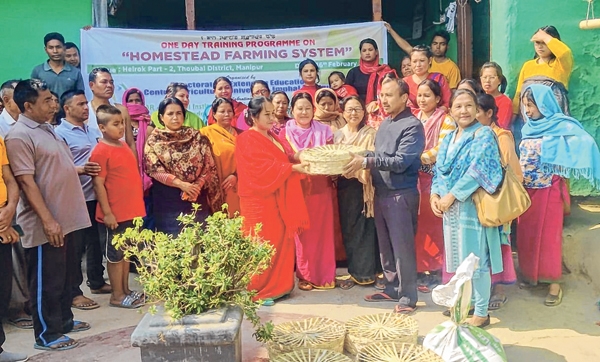 Training on homestead farming system held - The Sangai Express ...
