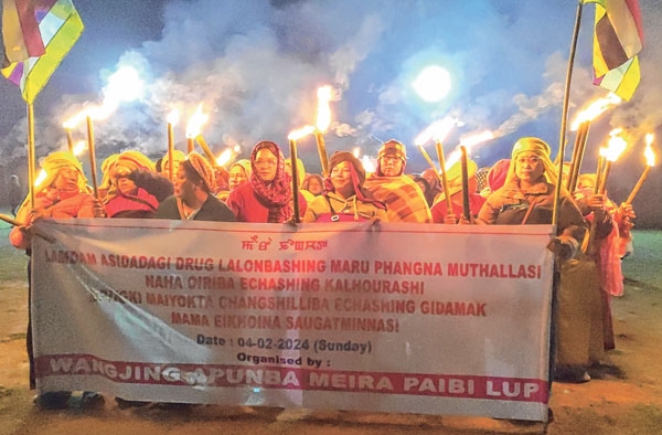 Torch rally staged against drug menace - The Sangai Express - Largest ...