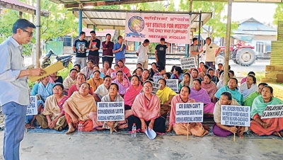 ST for Meiteis campaign continues - The Sangai Express - Largest ...