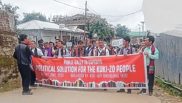 Kuki-Zo rally demands political solution to ethnic violence - The ...