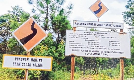 Sub-standard construction of Wahong- Soraphung PMGSY road decried RKL ...